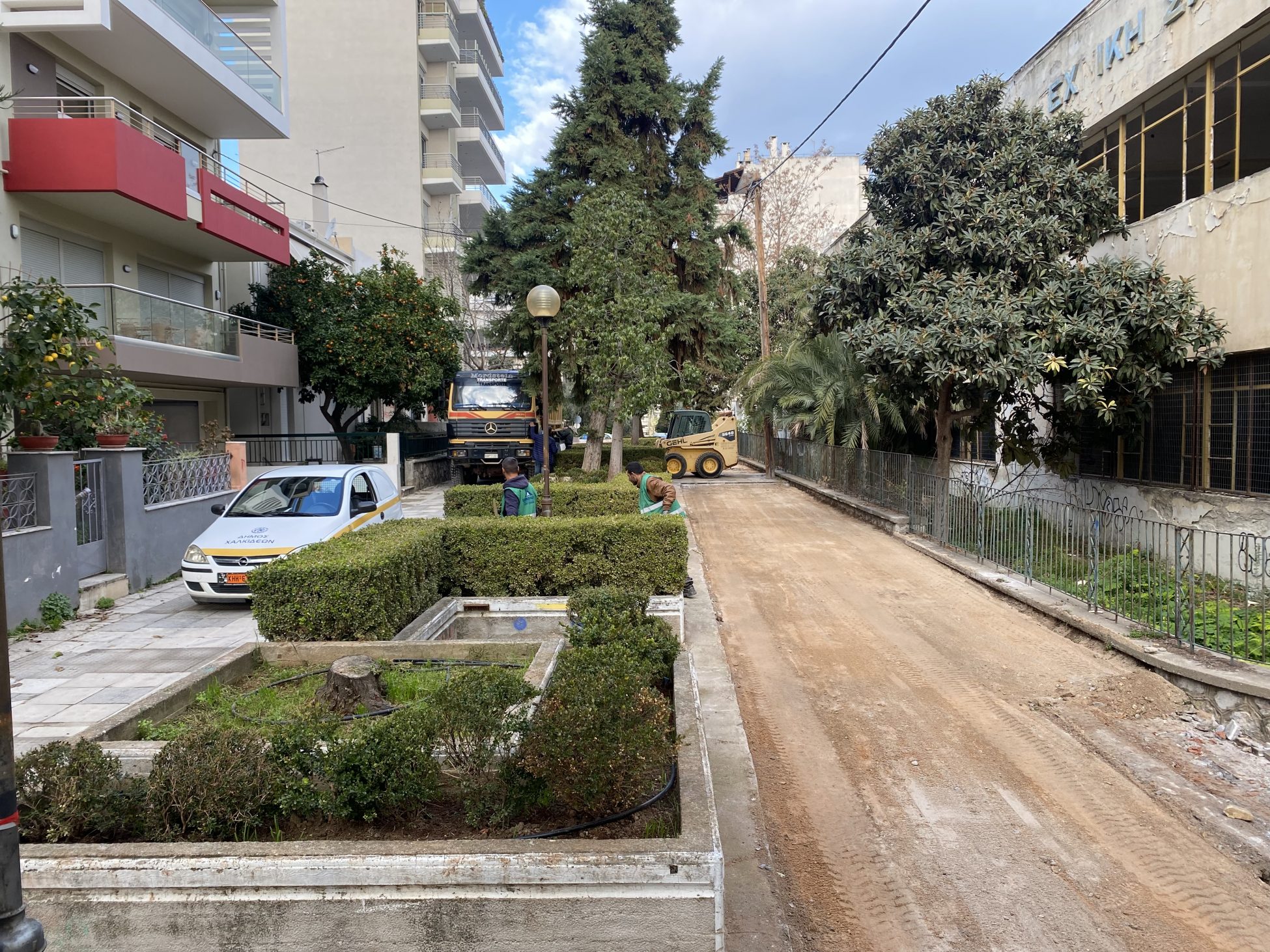 Ξεκίνησε το έργο ανάπλασης του κοινόχρηστου χώρου στη Λεωφόρο Χαϊνά ...